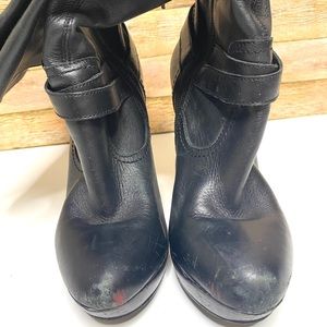 BCBGeneration | Shoes | Bcbg Knee Boot Leather Upper Black 85 | Poshmark